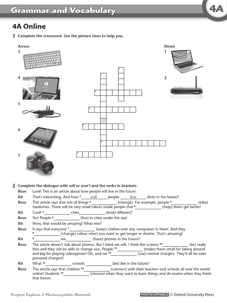 PrEx 2 Photocopiable Worksheets Unit 4 | PDF