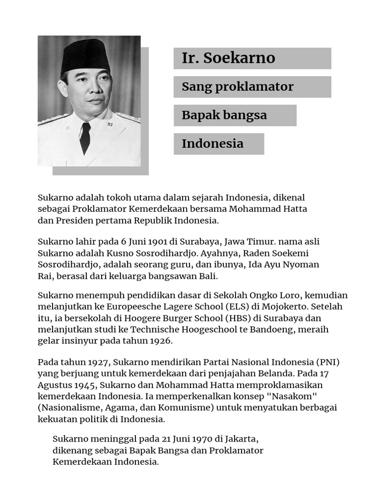 Biografi Soekarno | PDF