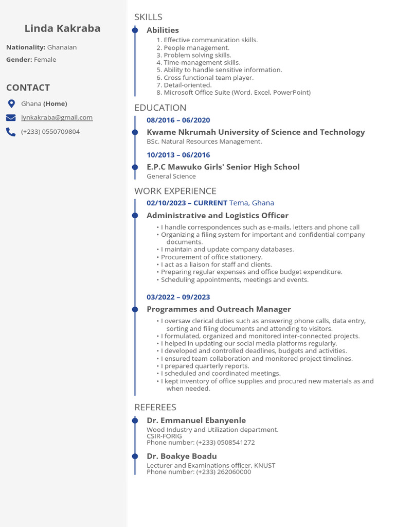 Linda Kakraba - Resume | PDF | Computing | Software
