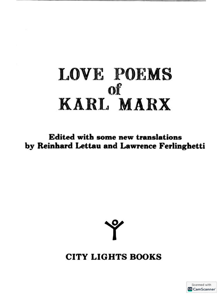 Love Poems by Karl Marx | PDF