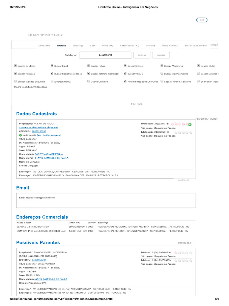 Confirme Online - 24-99267-3737 | PDF