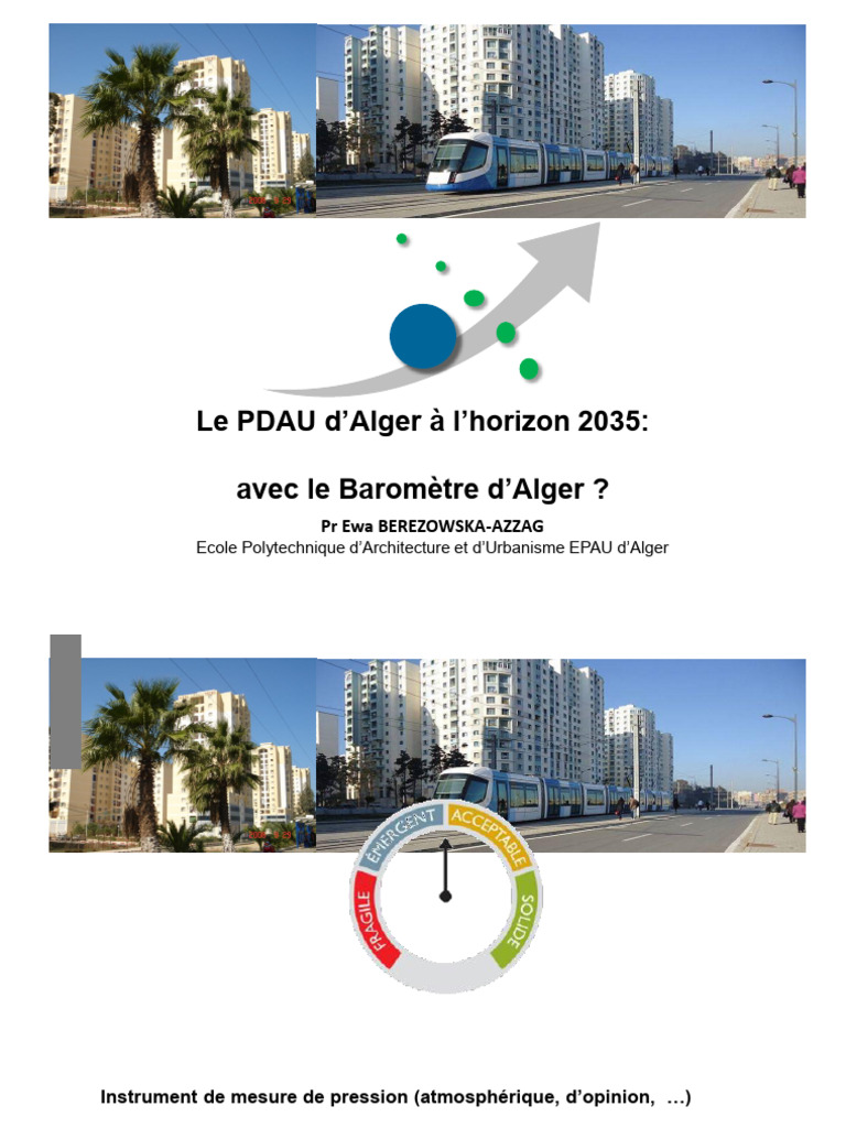 Toaz - Info Le Pdau D39alger A L39horizon 2035 Comment Enclencher La ...