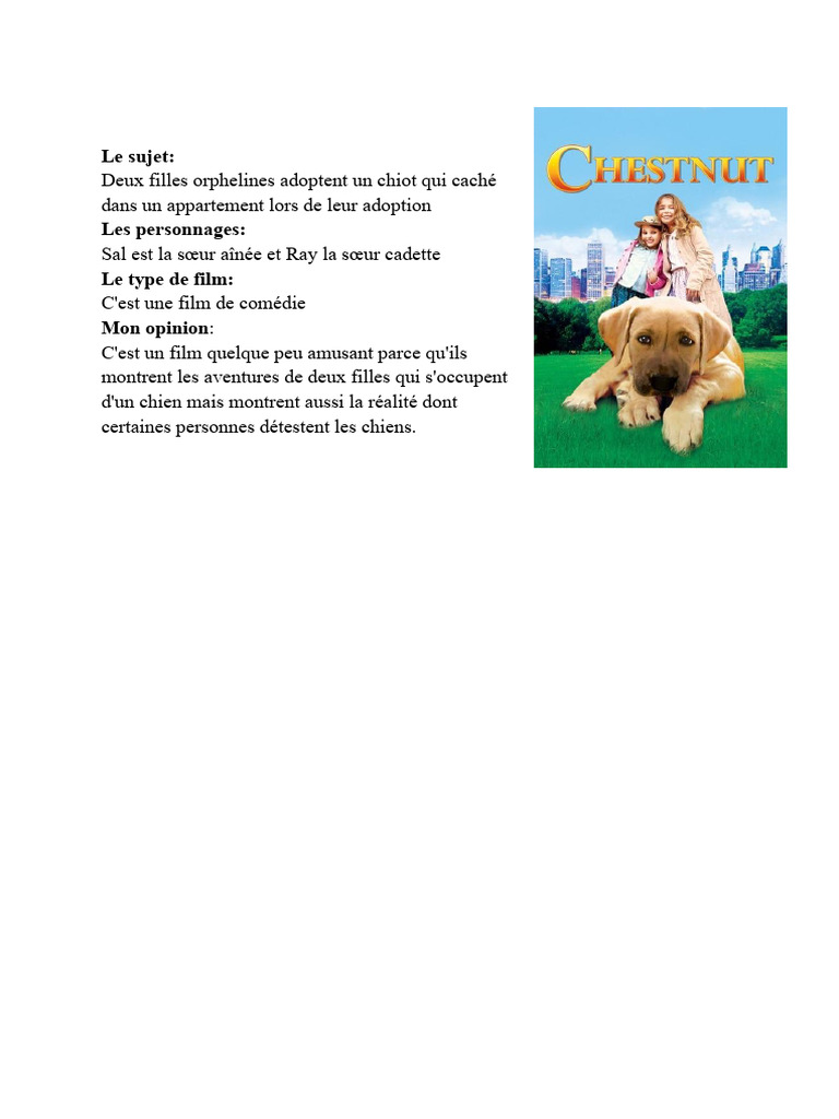 Chestnut Film | PDF