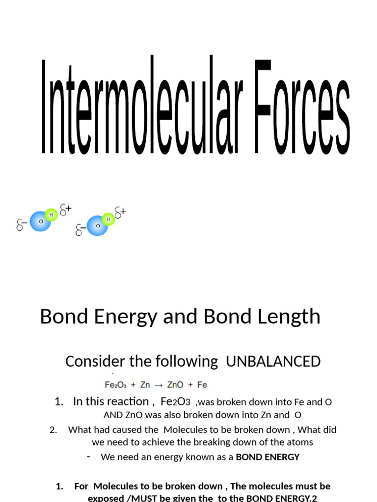 Intermolecular Forces | PDF