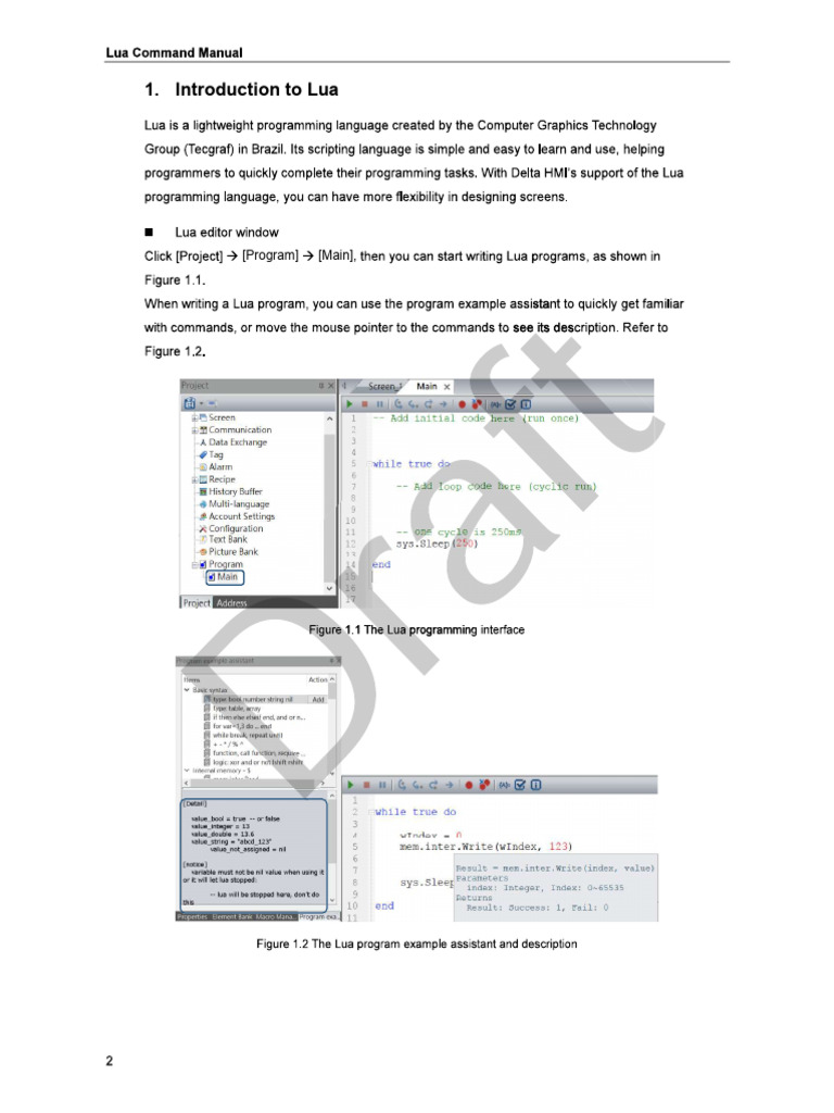 Introduction To Lua: (Program) (Main) | PDF