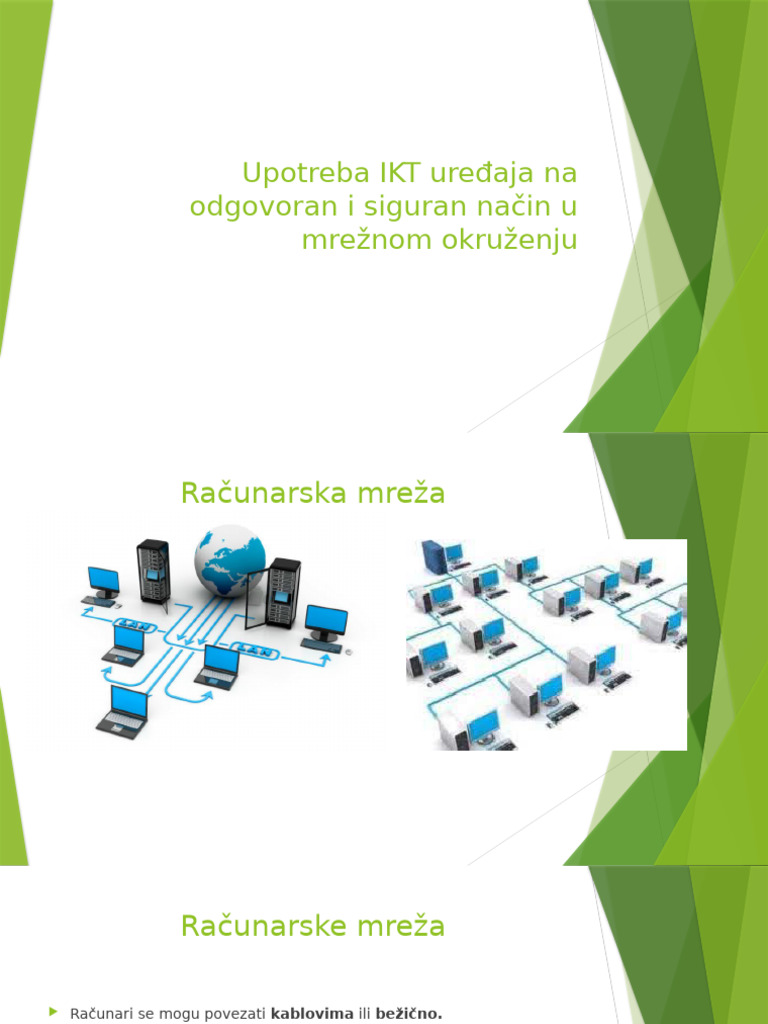 Upotreba IKT Uređaja Na Odgovoran I Siguran Način | PDF