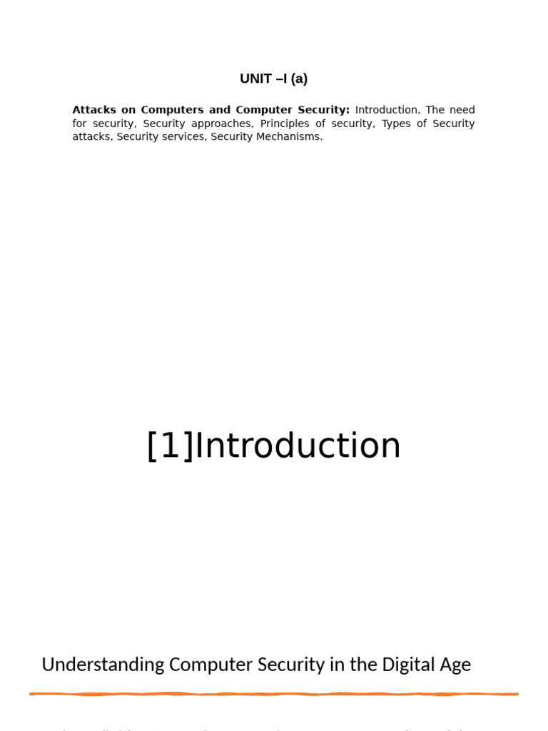 01 Unit 1 a PPT | PDF