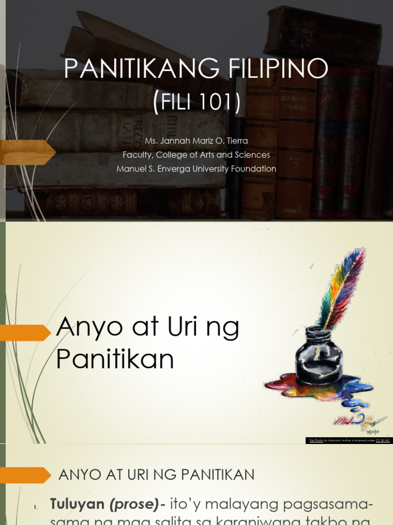 Anyo at Uri Ng Panitikan | PDF