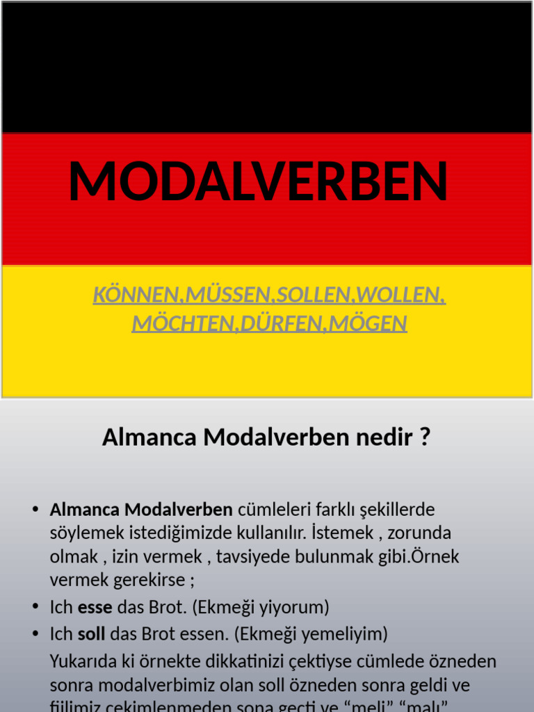 MODALVERBEN | PDF
