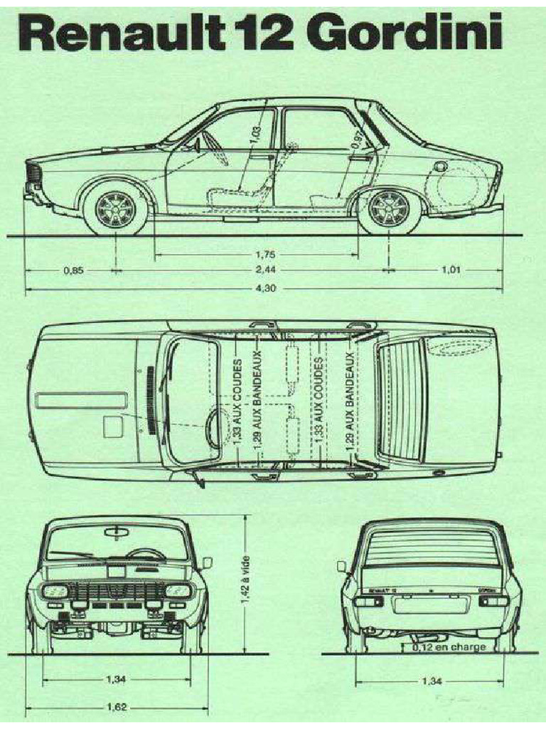 renault 12 sheet | PDF