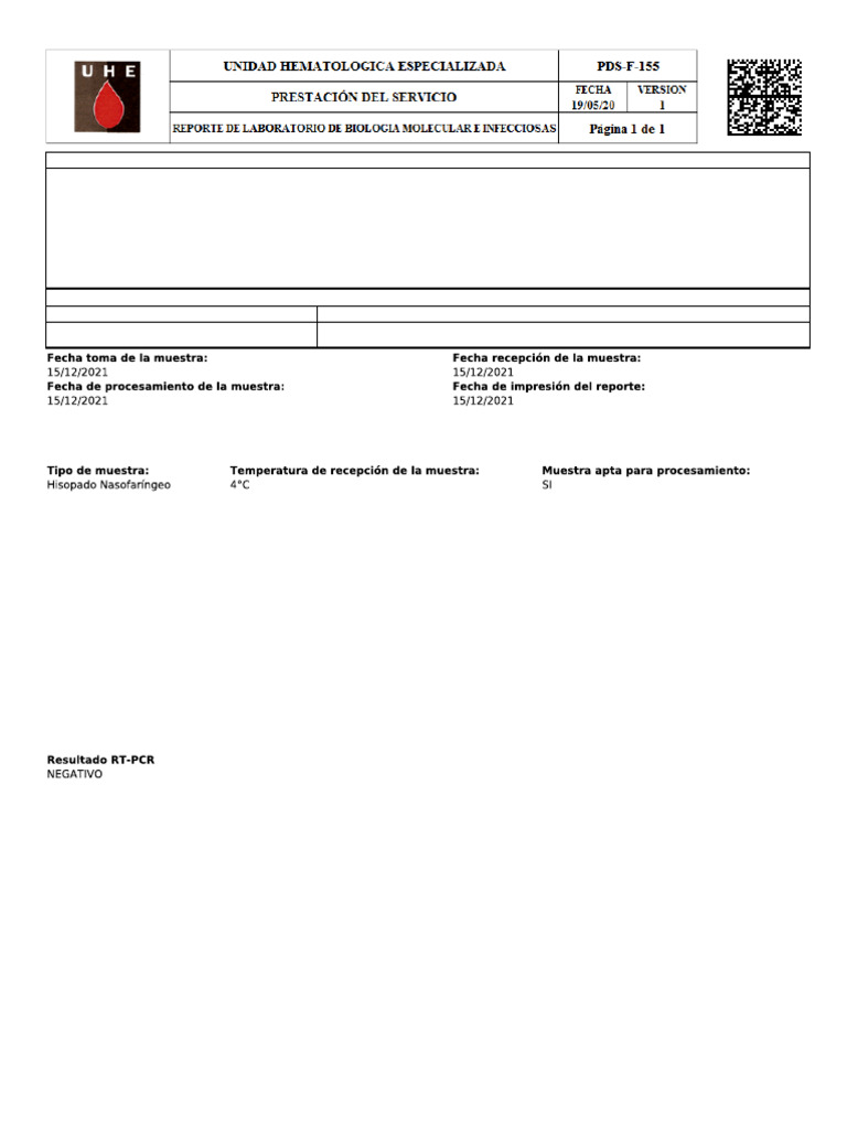 Asly Prueba PCR | PDF
