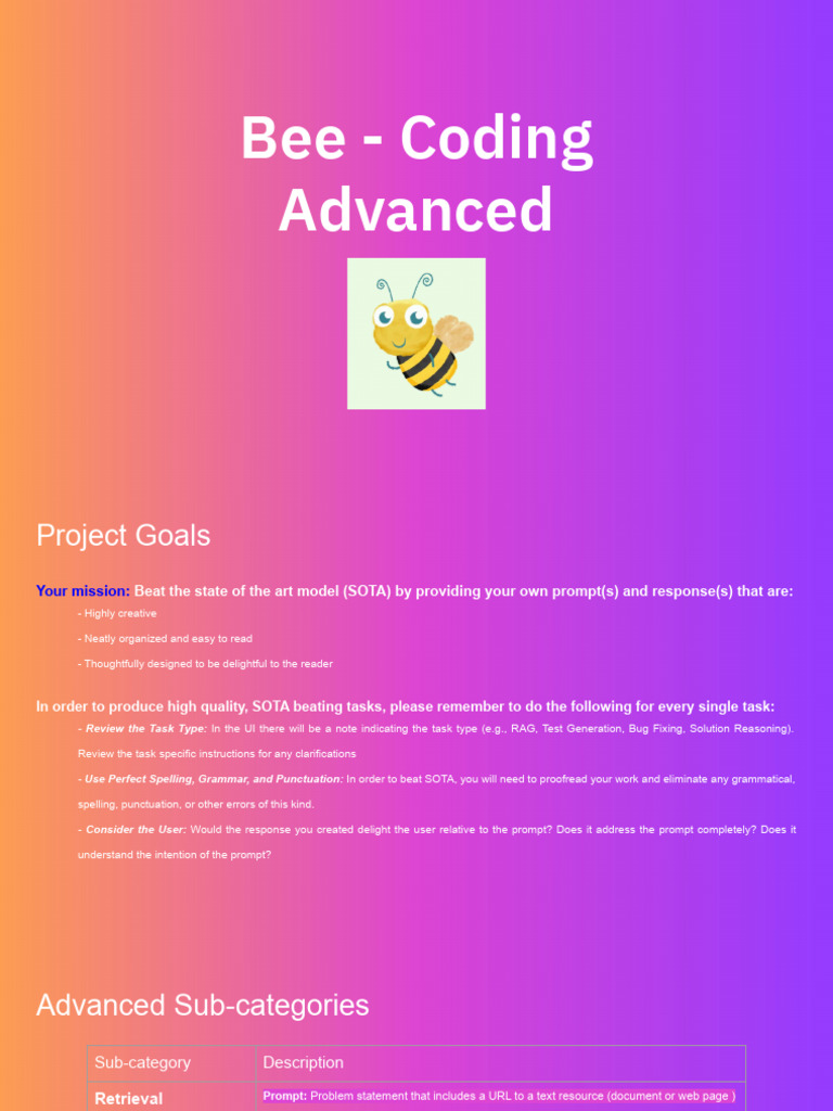 Bee Coding Advanced Pdf Software Bug Command Line Interface 