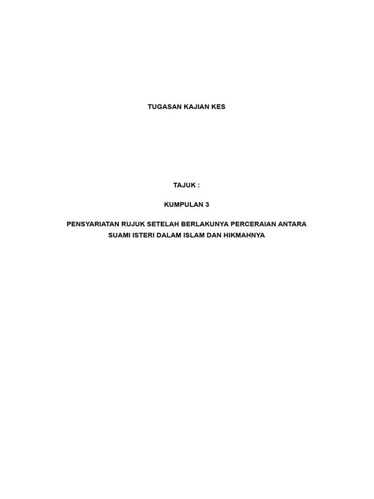 Rujukan Pelajar Kajian Kes Sem 3 (Kump 3) | PDF