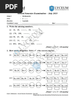 Admission Test Grade 3 | PDF | Leisure