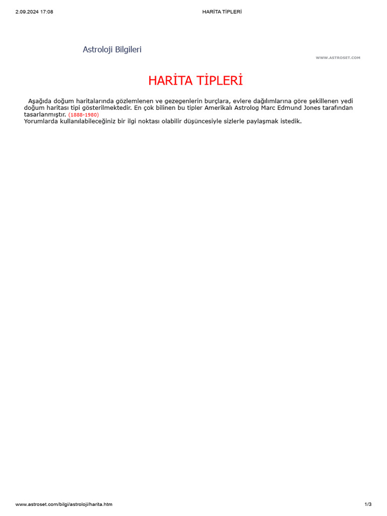 HARİTA TİPLERİ Öğren | PDF