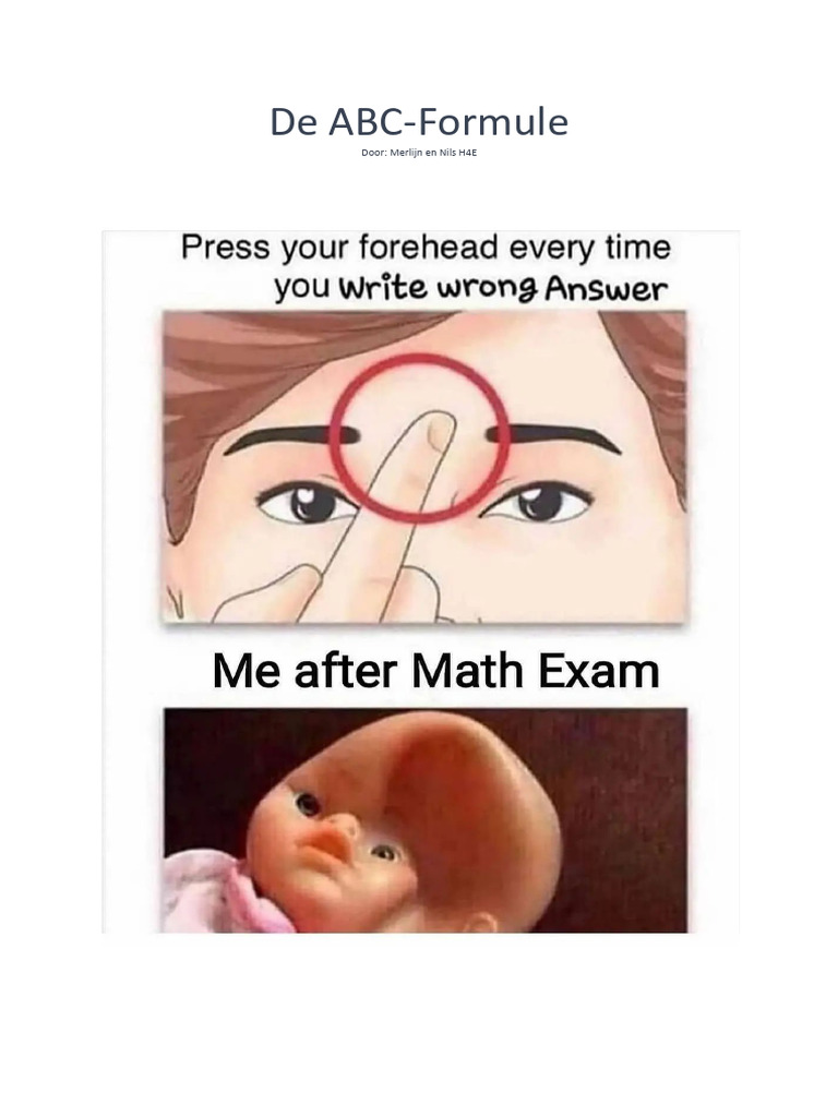 Wiskunde ABC-Formule | PDF