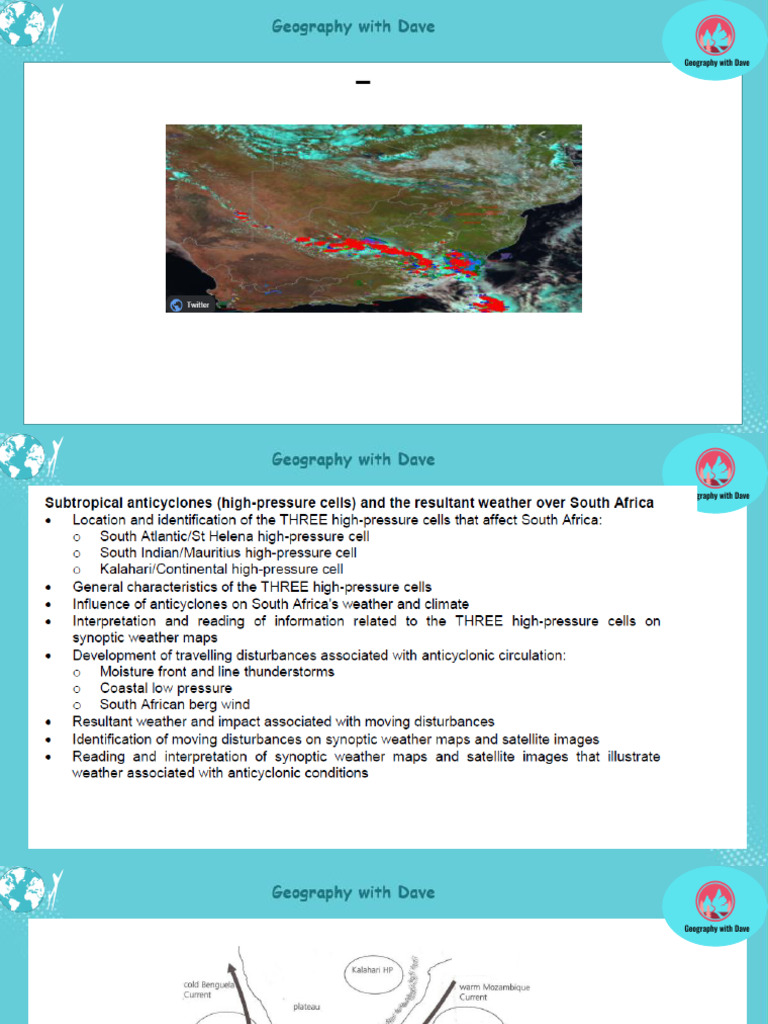 GR 12 Climate and Weather - Subtropical Anticyclones and Resultant ...