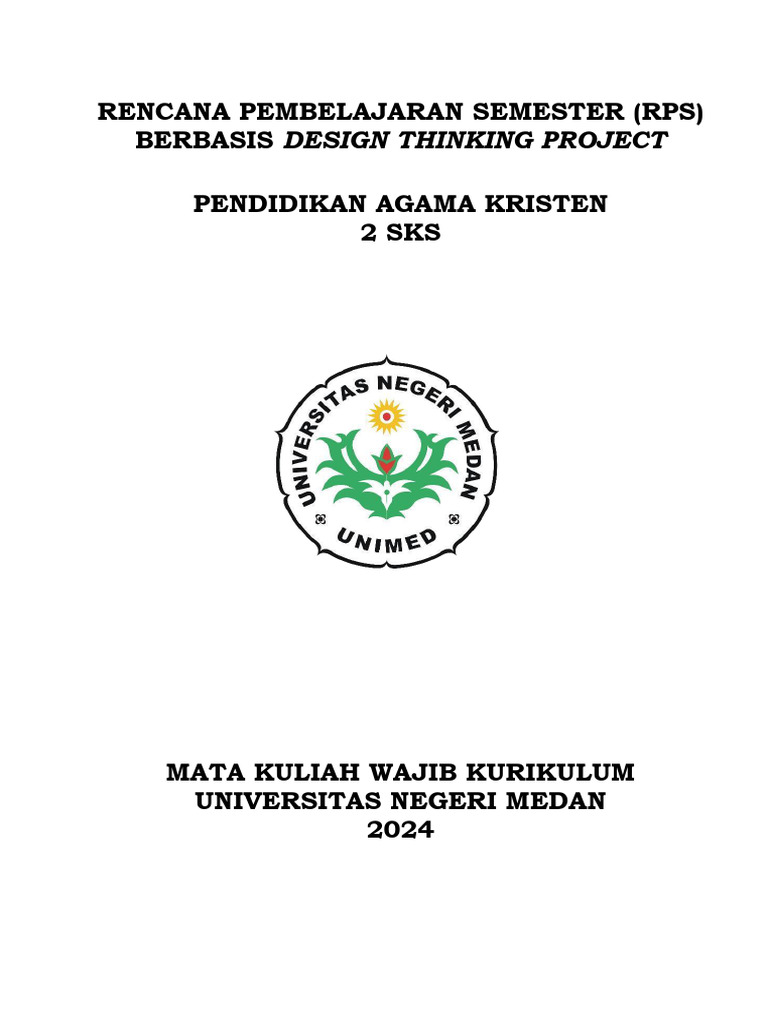 RPS Pendidikan Agama Kristen Semester Ganjil 2023-2024 | PDF