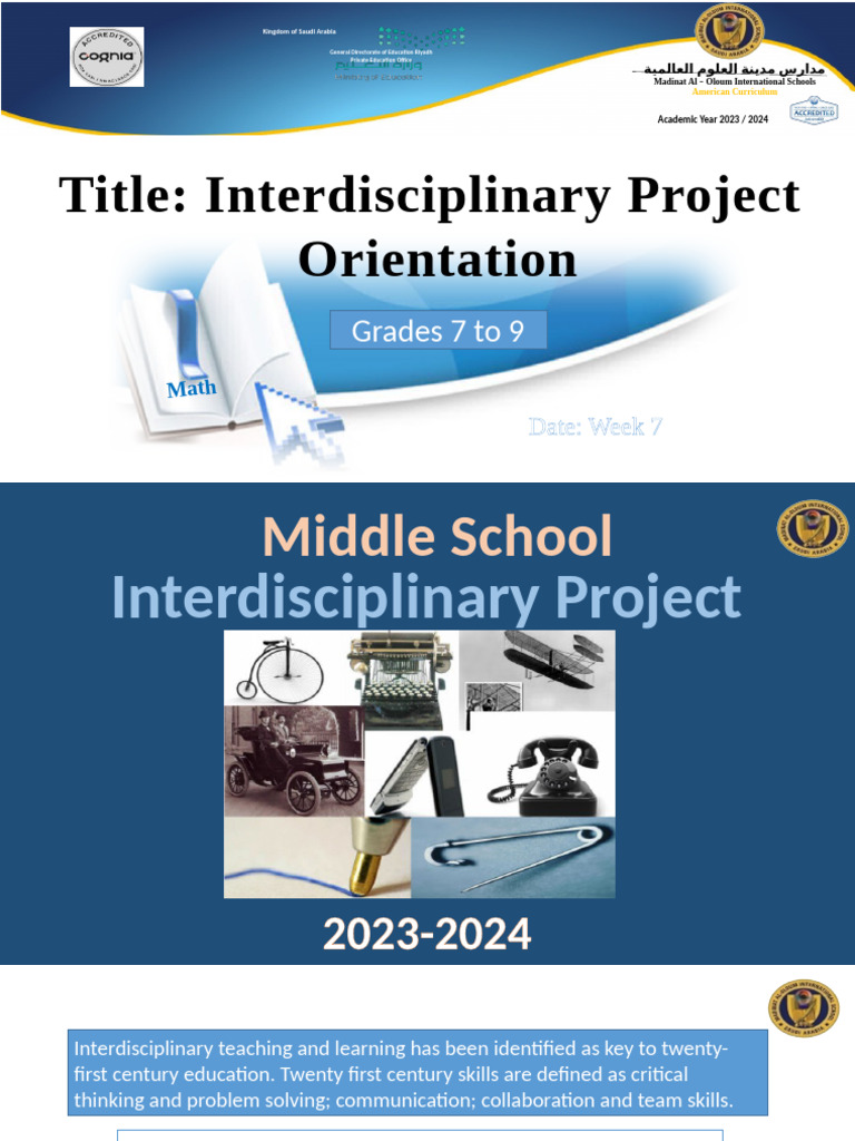 7 to 9 Interdisciplinary Project-2023-2024 | PDF