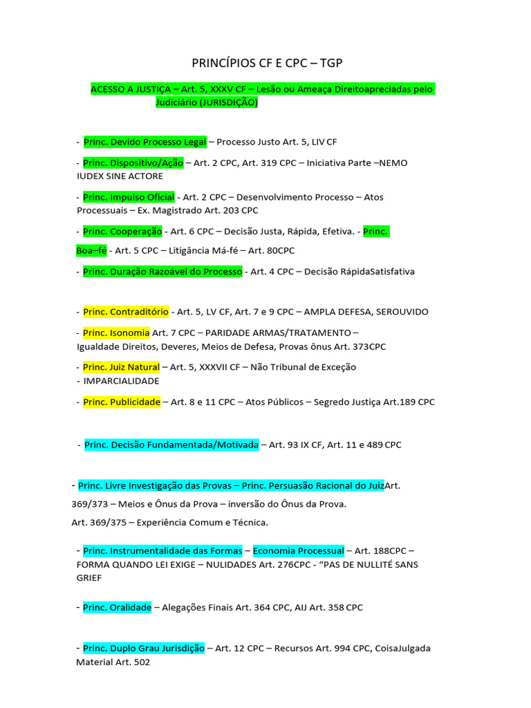 princípios tgp 1 (1) | PDF