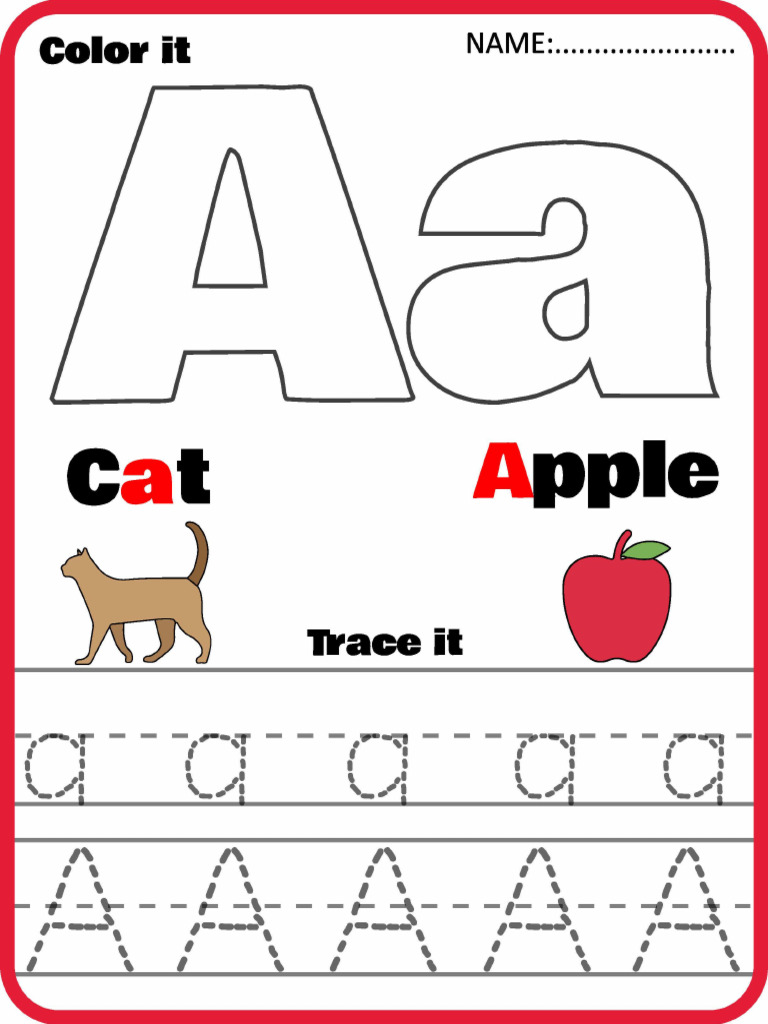 Fun Alphabet Tracing & Coloring Workbook | PDF