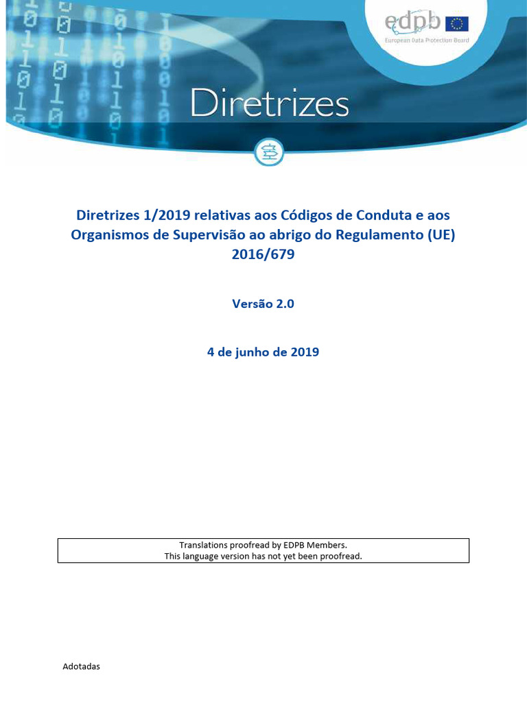 Guidelines 1.2019 - Código de Conduta | PDF