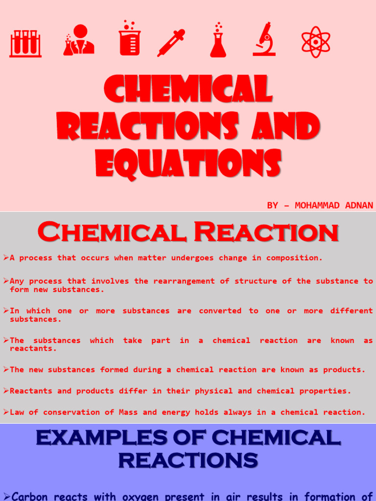 Understanding Chemical Reactions and Equations | PDF | Chemical ...