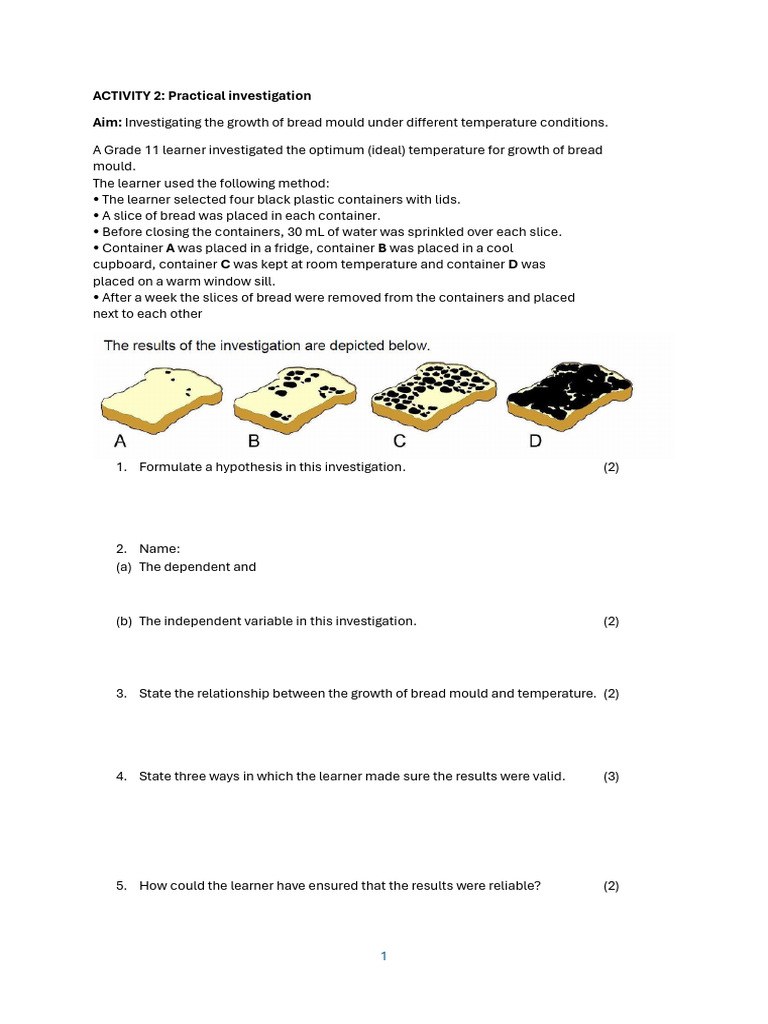 Lifescience Textbook Activities TERM1 | PDF