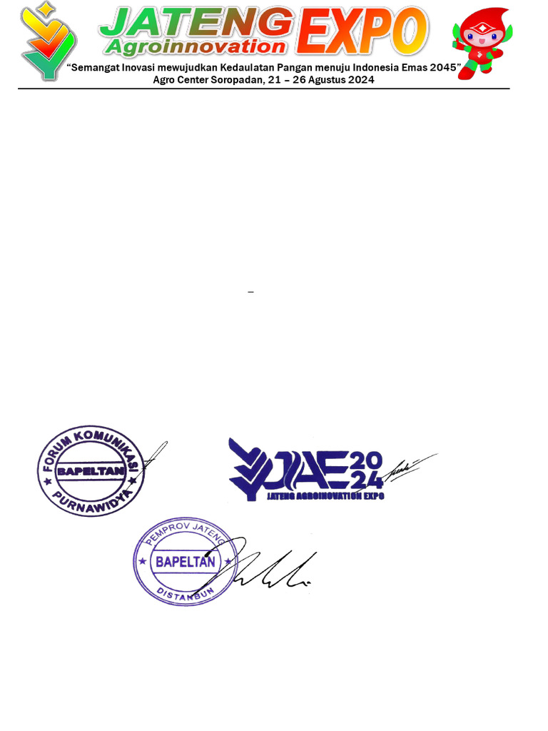 Surat Partisiapsi Kegiatan Lomba JAE 2024 | PDF