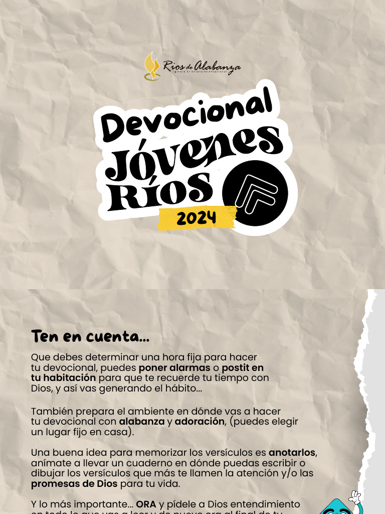 Devocional Jovenes Rios 2024 | PDF