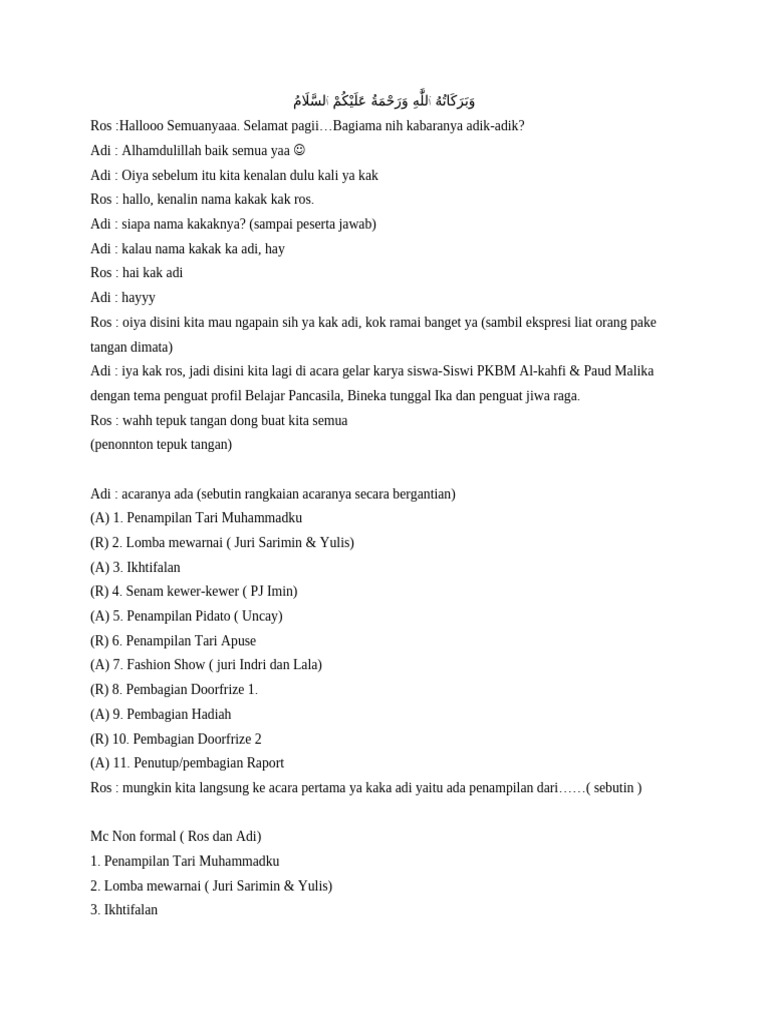 Teks MC | PDF