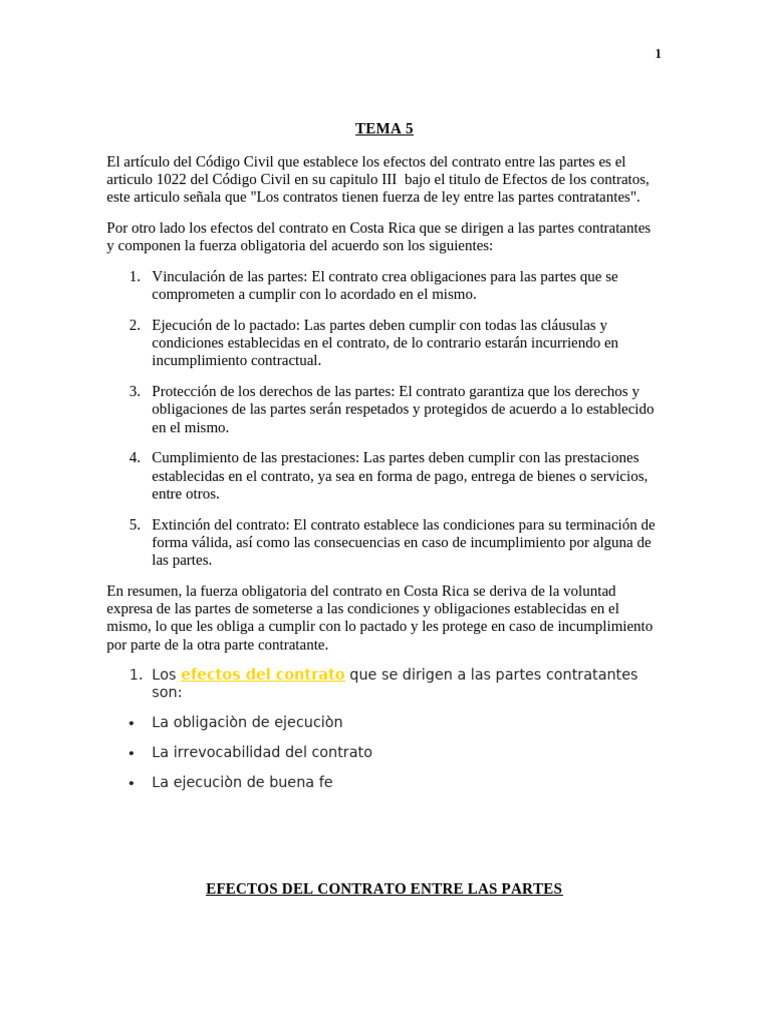 Sexta Clase de Teoría General Del Contrato | PDF