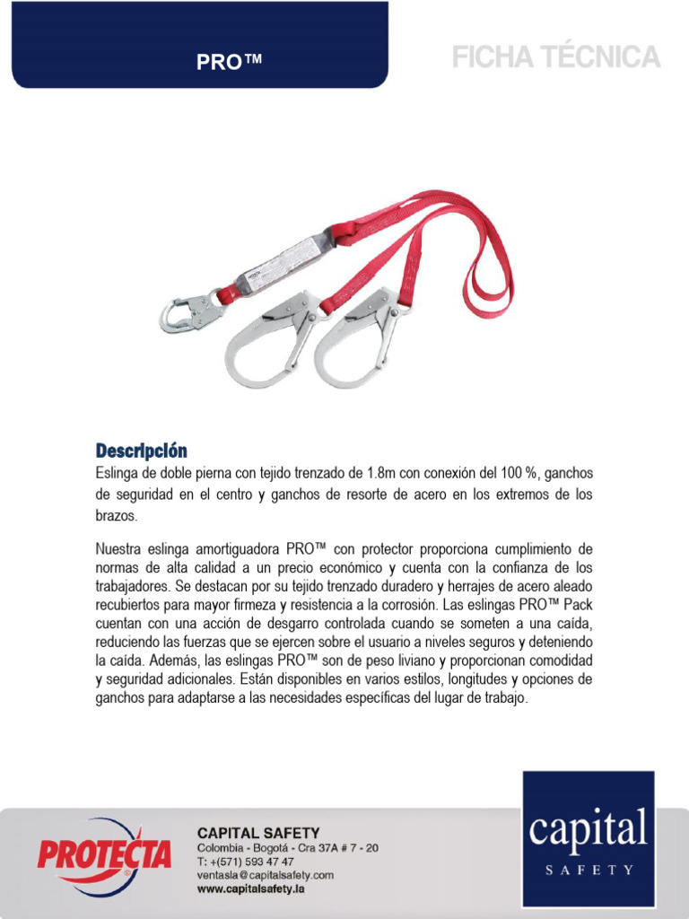 Ref 1340180 Eslinga Protecta | PDF