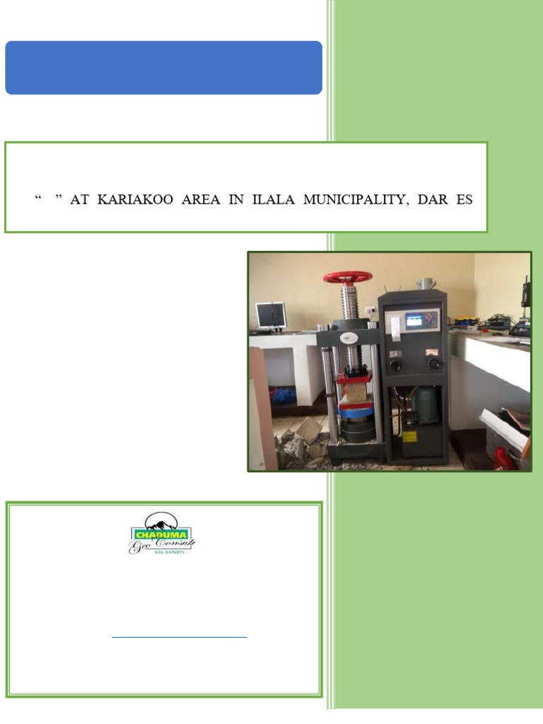 Compressive Strength Test Report for Mortar | PDF | Mortar (Masonry ...