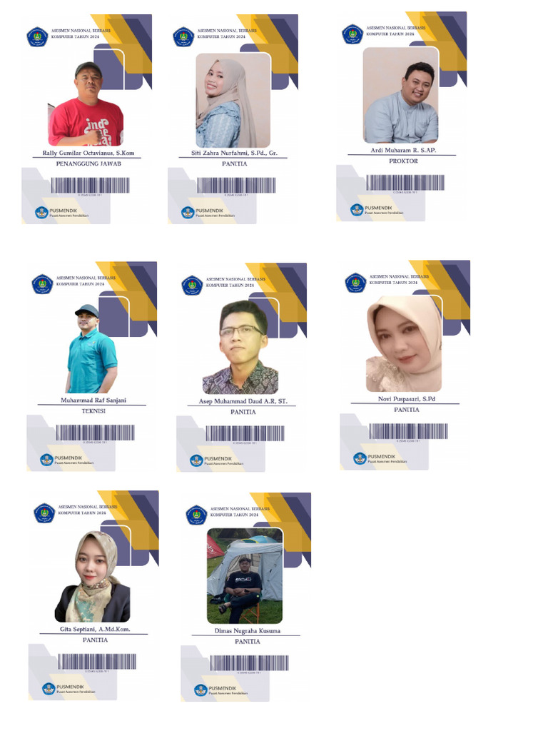 ID Card Panitia | PDF