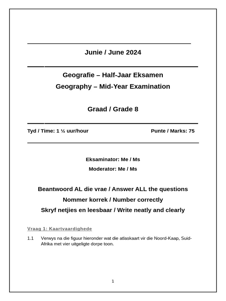 GR 8 Geo Afr | PDF