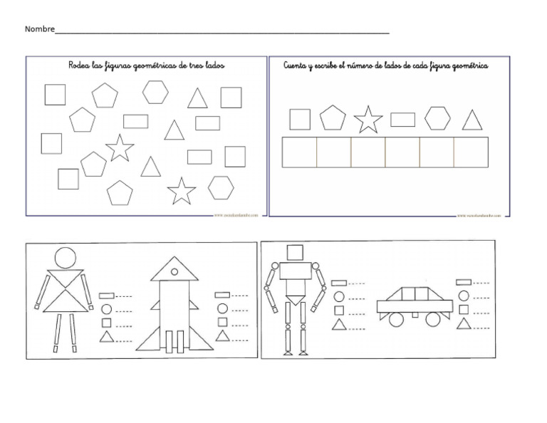 Fcihas de Reconocimiento de Figuras Geometricas | PDF