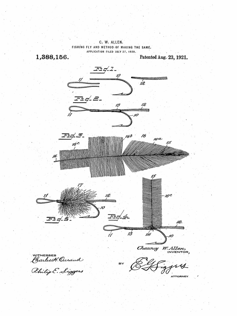 US1388156-Fishing-fly and Method of Making The Same | PDF