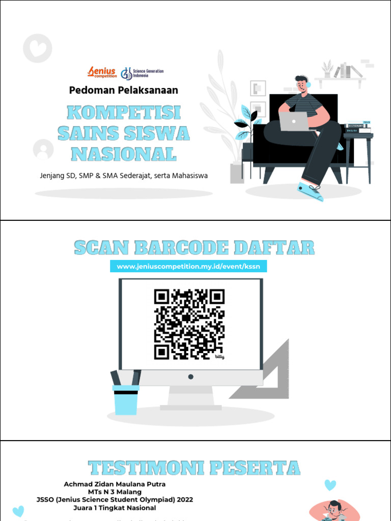 Juknis Jenius - Kompetisi Sains Siswa Nasional (KSSN) | PDF