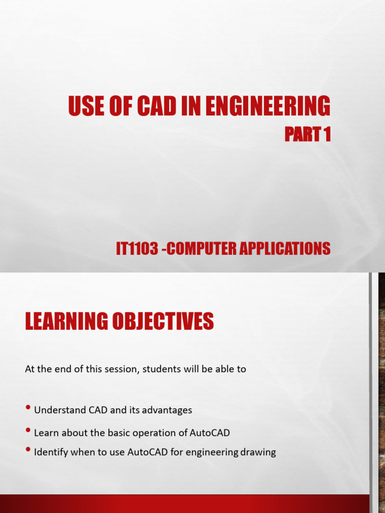 AutoCAD Part I | PDF