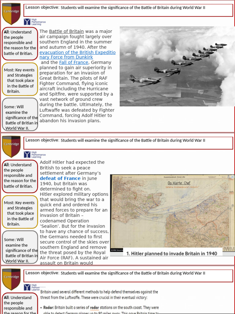 Battle of Britian | PDF