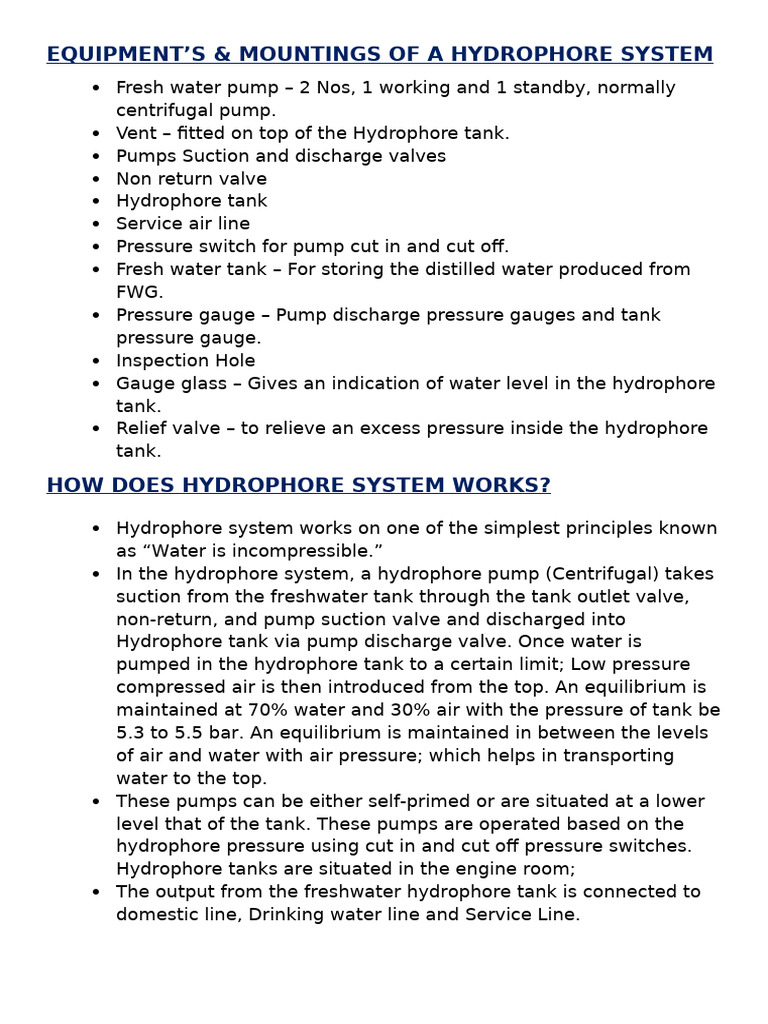 Hydophore FW Sym Meo Class 2 Orals | PDF