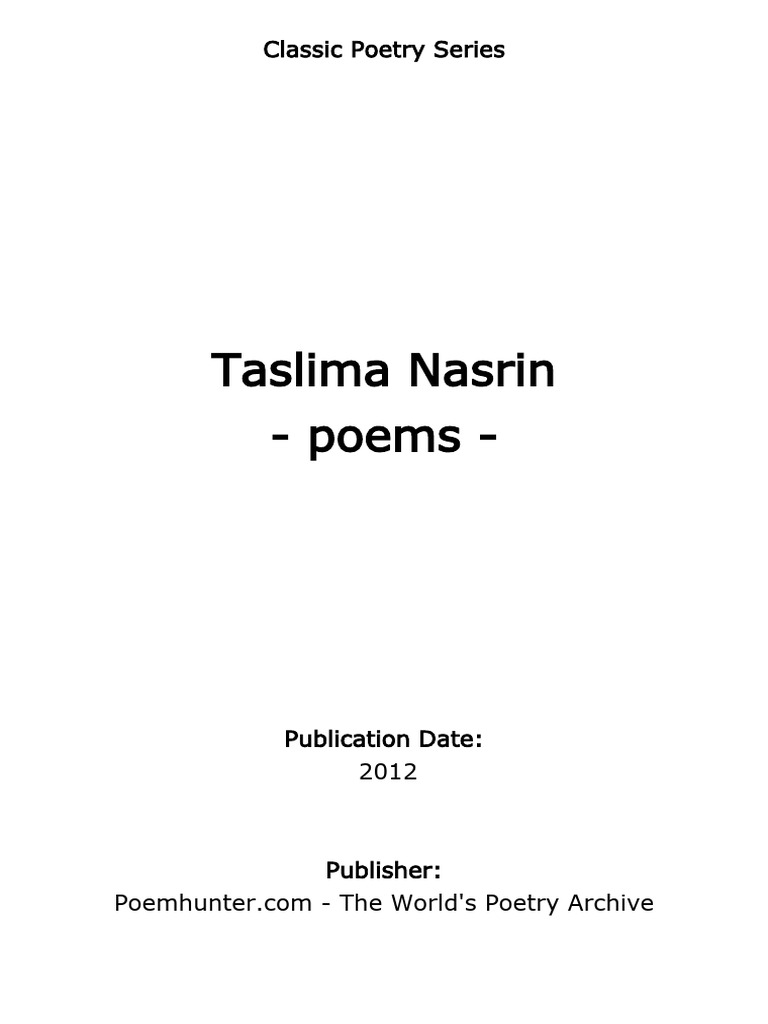 Taslima Nasrin 2012 4 | PDF