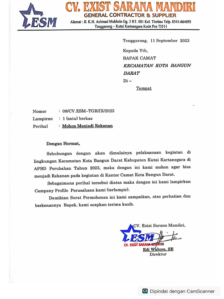 Lanjutan Semenisasi RT.15 Koba 2 | PDF