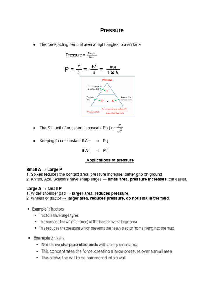 Pressure Summary | PDF
