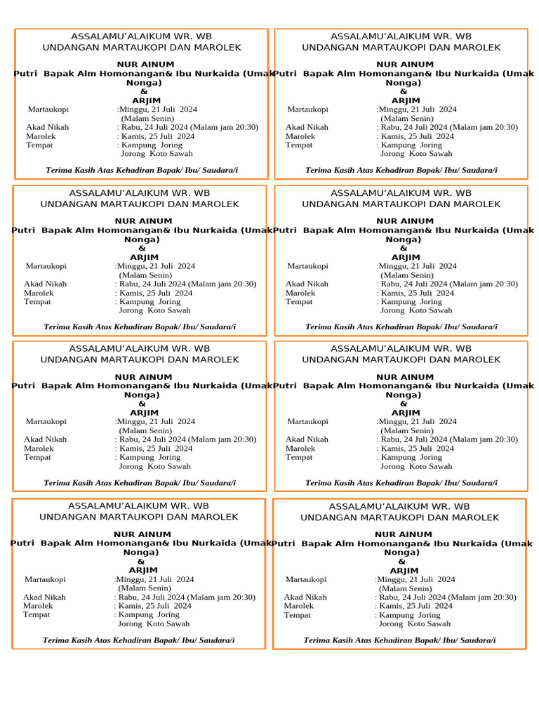 Duduk Induk Induk Asiah KPJ | PDF