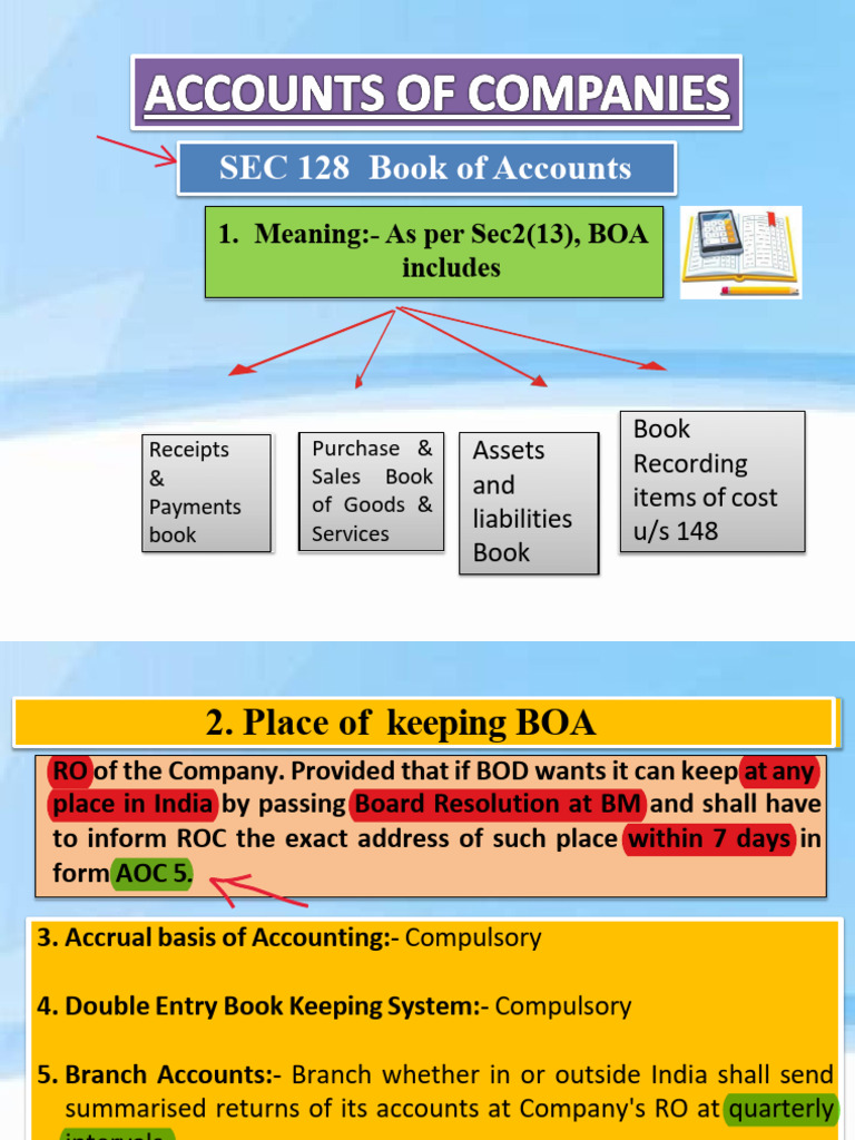 Accounts of Companies | PDF