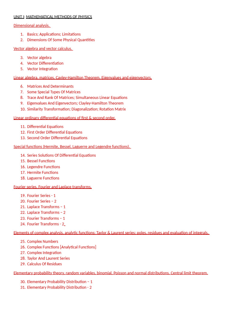 Csir Net Study Plan | PDF