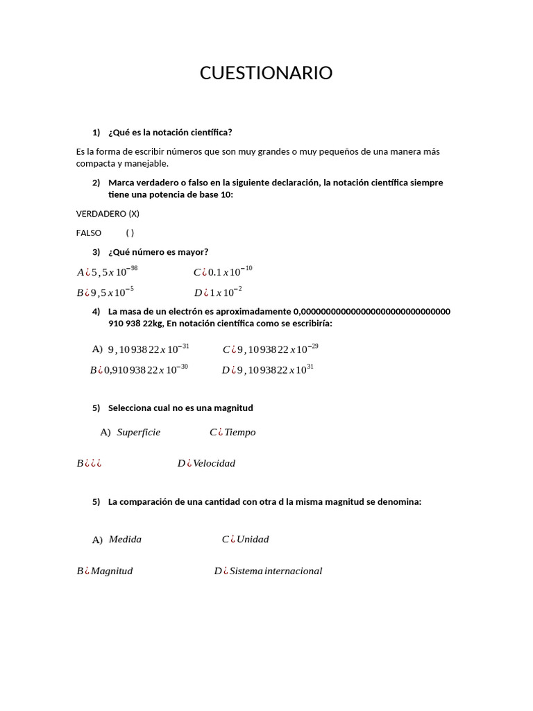 Cuestionario 1 Parcial Física Nivelacion Utmach | PDF