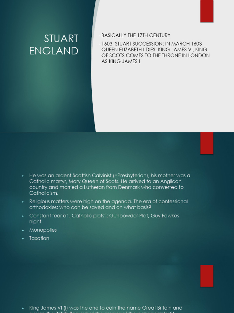 Stuart England: Monarchy and Conflict | PDF | Oliver Cromwell | James ...